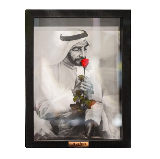 Sheikh Zayed Portrait - New – MyForeverRoseUAE - House of Luxury ...